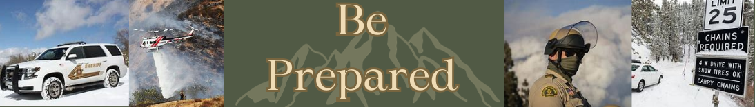 Storm / Disaster Preparedness – San Bernardino County Sheriff's Department