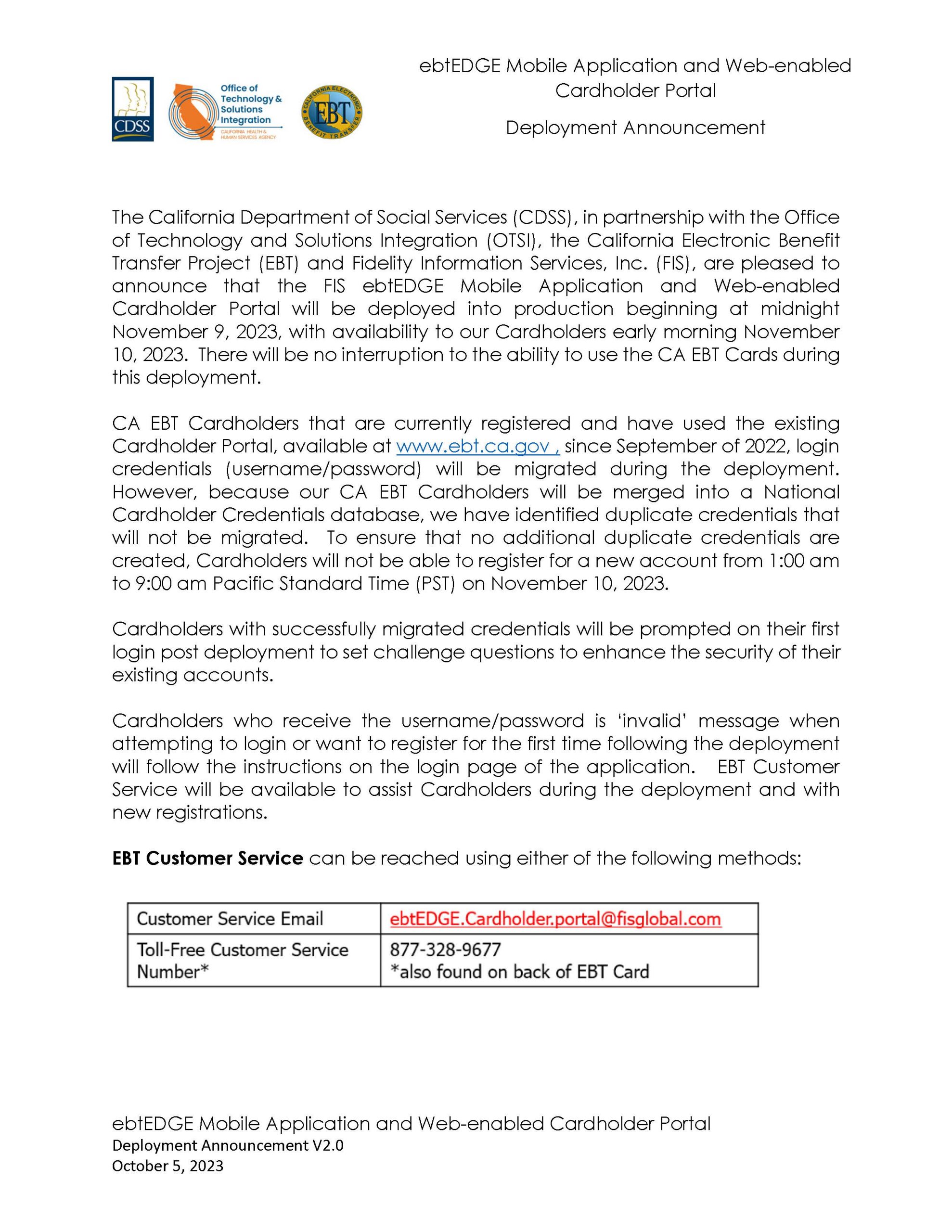 EBT Alert!! Enhanced Security Features Coming to EBT Cards starting ...