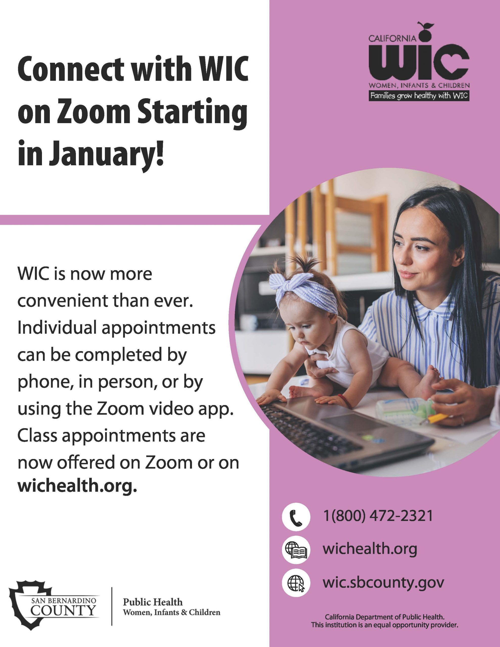 WIC Services Options Changes! – Transitional Assistance Department