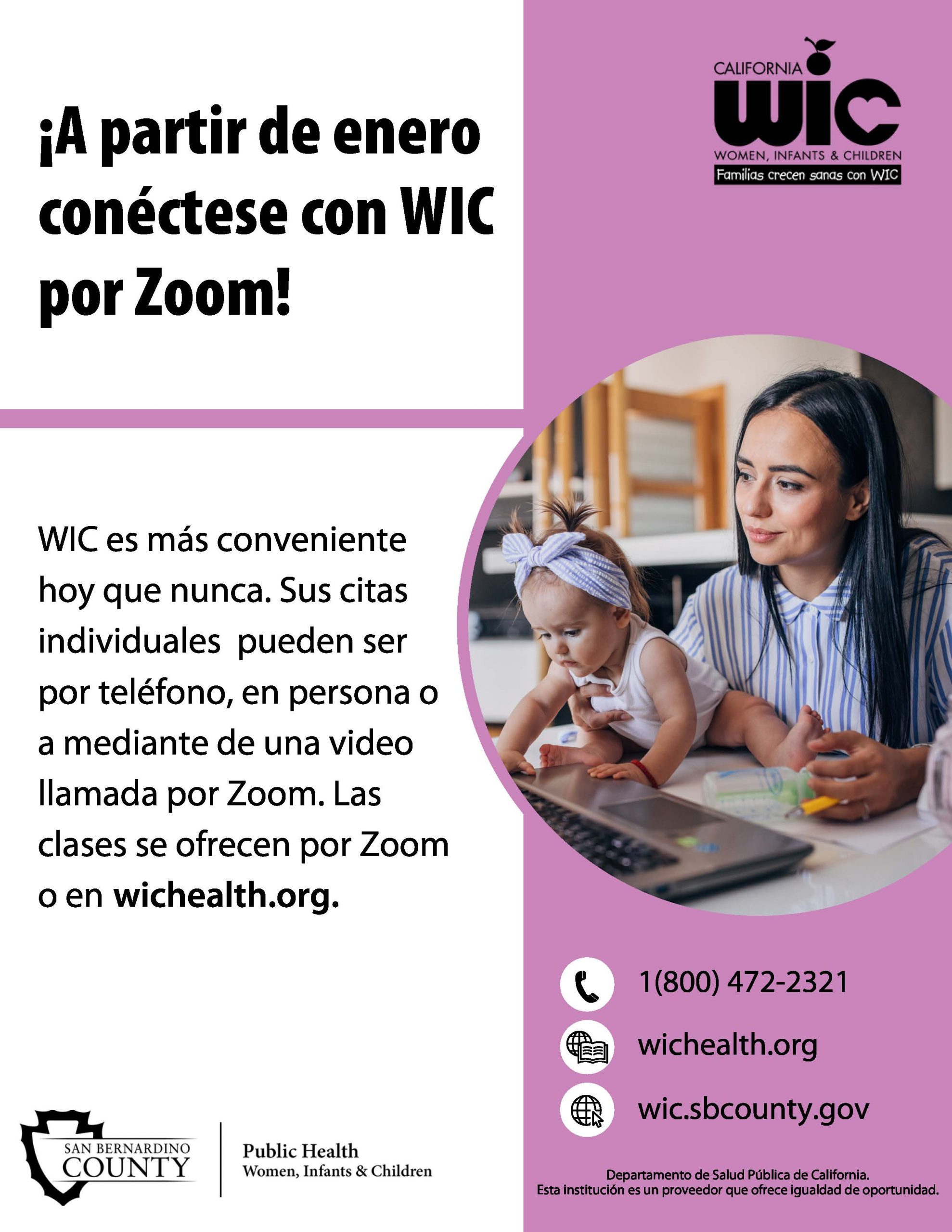 WIC Services Options Changes! – Transitional Assistance Department