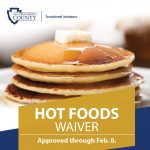 Hot Foods Waiver – Transitional Assistance Department